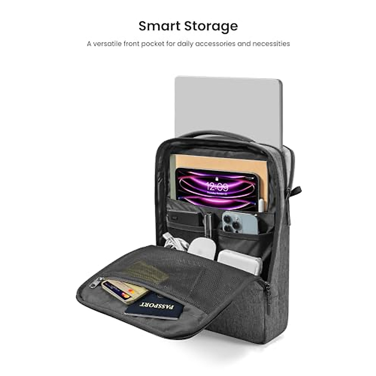 tomtoc 360 Protective Laptop Shoulder Bag for 16-inch MacBook Pro M4/M3/M2/M1 Pro/Max A3403 A3186 A2991 A2780 2024-2019, 15-inch MacBook Air M3/M2, Water-resistant Laptop Case for Dell XPS 15