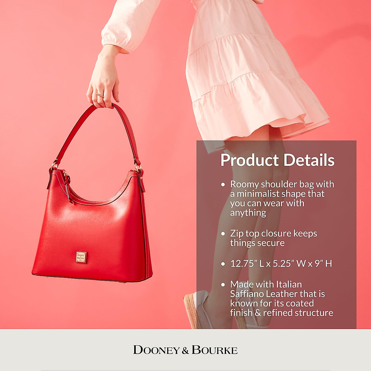 Dooney & Bourke Handbag, Saffiano Hobo Shoulder Bag - Marine