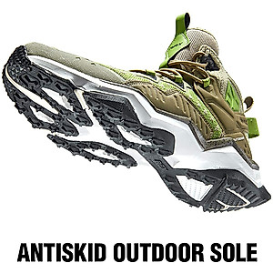 RAX Men's Jungle Wolf Waterproof Hiking Boot Camping Backpacking Shoe (Khaki, numeric_9_point_5)