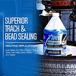 Bright Knight - Tire Lube, Tire Mounting Lube, Tire Sealant | Biodegradable & Universal | Tire Bead Sealer, Tire Soap, Bead Sealer For Tires, Aluminium & Alloy Wheels | Tire & Wheel Tools, Tire Repair
