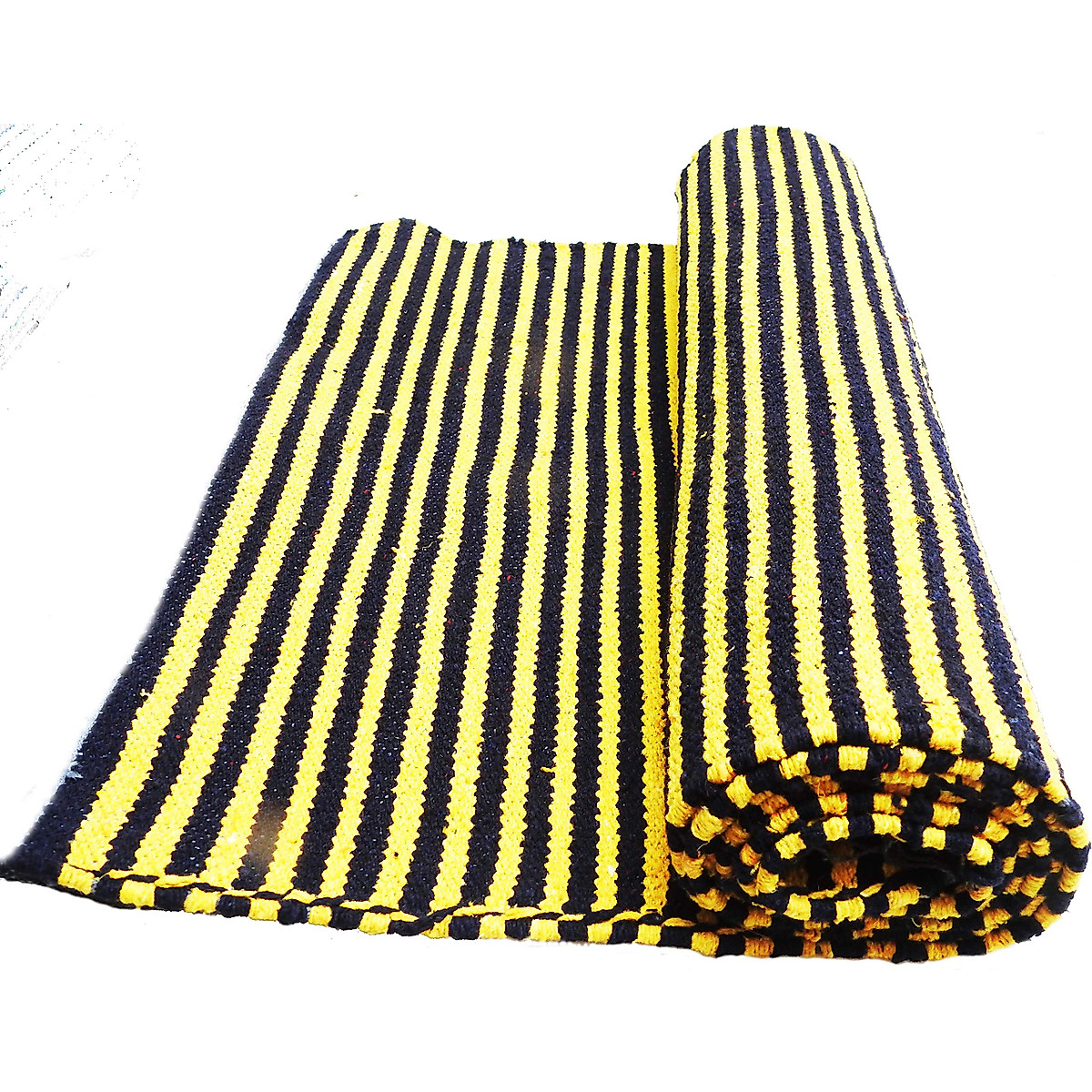 Wonder Care Organic Yoga Mat for Workout & Hand Woven Yoga Mat Thick Eco Friendly Foldable Camping Accessories| Meditation Mat | Travel Yoga Mat (Yellow)