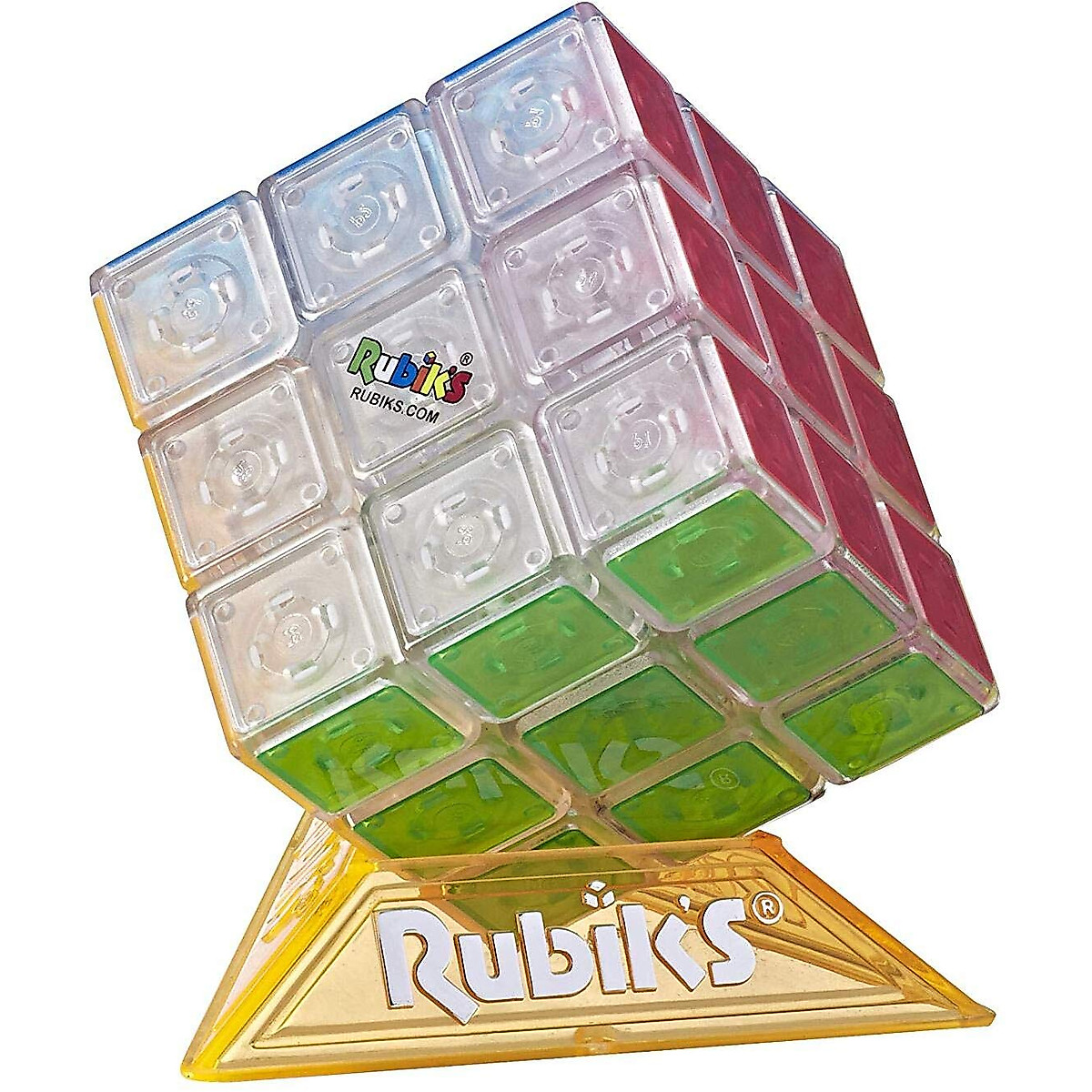 Hasbro Gaming Rubik's Cube Neon Pop 3 X 3 Puzzle for Kids Ages 8 & Up