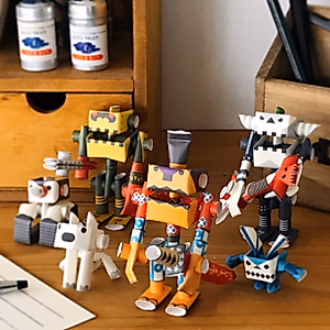 PIPEROID DIY 3D Puzzle Paper Craft Kit Value Pack 3 pcs Set Japanese Arts and Craft Kit for Kids and Adults - Birthday Gift and Party Favor for Origami Paper Craft Enthusiasts