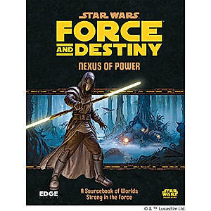 EDGE Studio Star Wars Force and Destiny Game Nexus of Power SOURCEBOOK Roleplaying Game Strategy Game for Adults and Kids Ages 10+ 2-8 Players Average Playtime 1 Hour Made by EDGE Studio