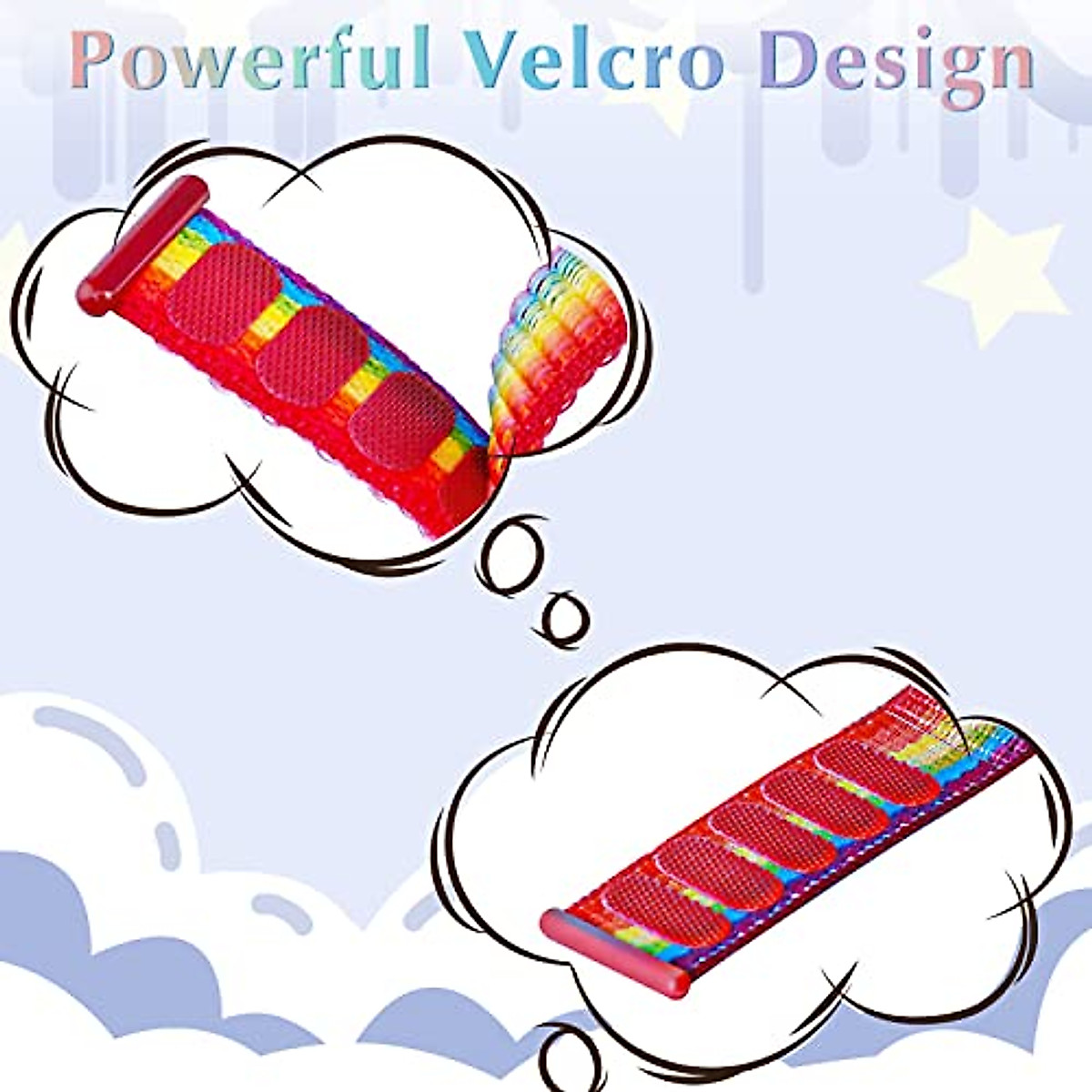 3 Pack Replacement Nylon Bands Compatible with Gabb Watch/Gizmo Watch 3 & 2 & 1, Hook & Loop Design Easy for Kids to Put On & Off, Breathable & Washable, Rainbow+PomeRed+Neon