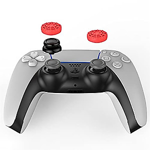 Silicone Thumbstick Grip Caps 8pcs Compatible for PS4 PS5 Controller Handle, Heightened Thumb Grip Stick Joystick Extender Silicone Cap High-Rise Cover
