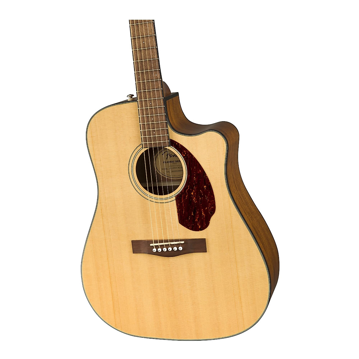 Fender CD-140SCE Dreadnought Cutaway Acoustic Electric Guitar, with 2-Year Warranty, Fishman Pickup and Preamp System, Natural, with Case