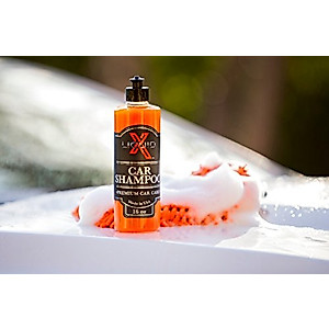 Liquid X Car Shampoo - Ultra Sudsy Car Wash, pH Neutral Formula for Safe Washing - Highly Concentrated Ultra Foam (16 oz)