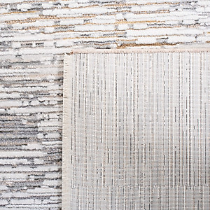 MARTHA STEWART x SAFAVIEH 8' x 10' Ivory/Beige MSR8979A Sabrina Living Room Dining Bedroom Area Rug