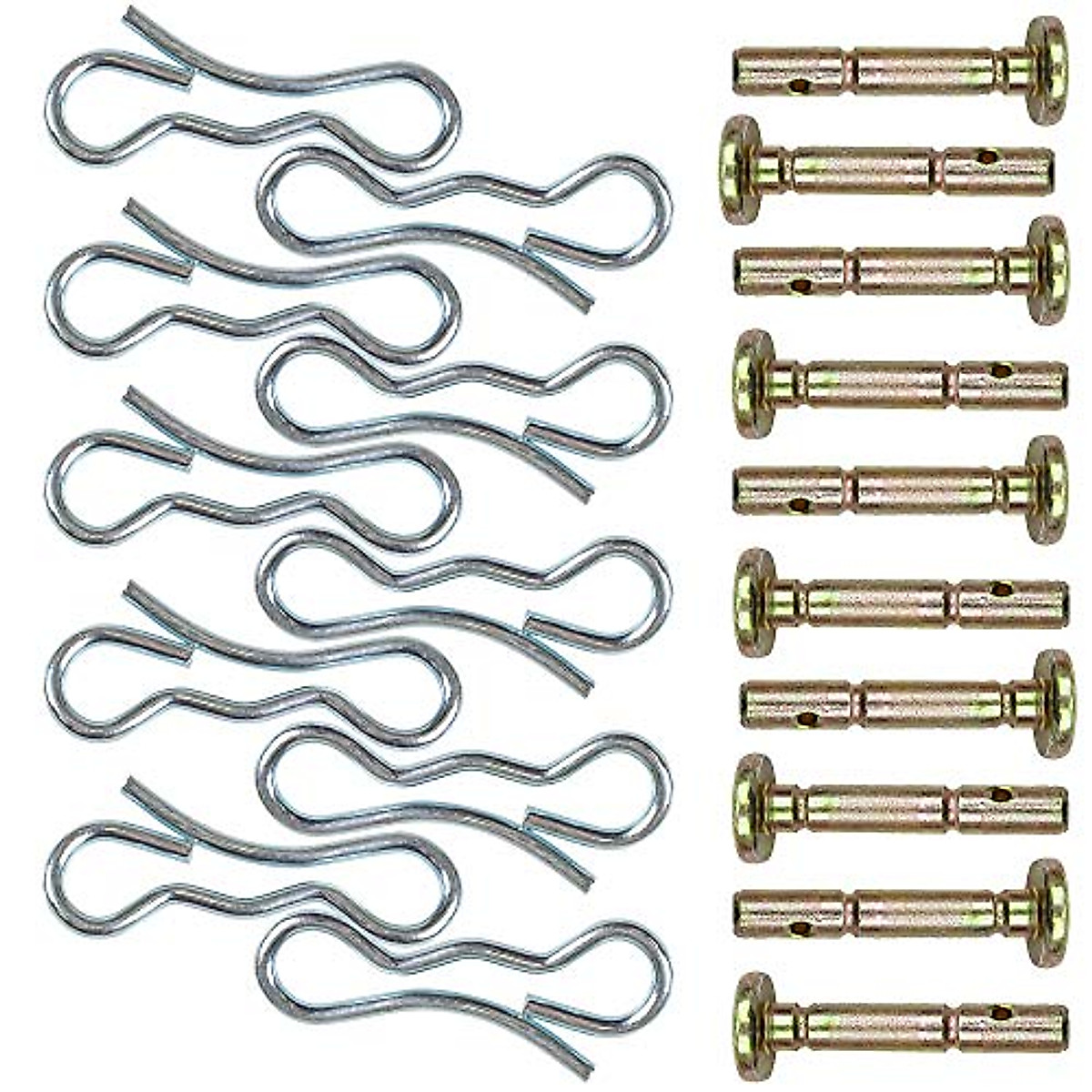 Cub Cadet 738-04124A and 714-04040 Shear Pins and Cotter Pins - 10PK