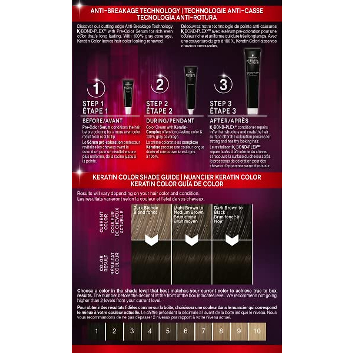 Schwarzkopf Keratin Color Permanent Hair Color Cream, 2.6 Rich Black