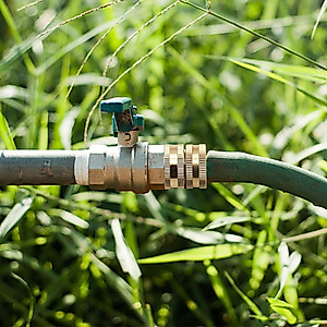 Lifynste 2 Pack 3/4" Heavy Duty Brass Garden Hose Adapter with Dual Swivel for Male Hose to Male Hose, Double Female