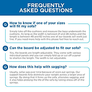 Meliusly® Extra Wide Loveseat Cushion Support Board (24x48) Deep Loveseat Support for Sagging Cushions, Loveseat Support Board Under Cushions for 2-Seat Couch, Saggy Sofa Love Seat Support Inserts