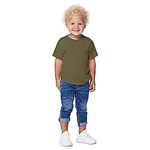 Bella Canvas Triblend Short-Sleeve T-Shirt (3413T) Olive Triblend, 2T