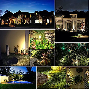 MEIHONG Solar Spot Light Outdoor with Separate Panel, Solar Uplighting Tree Lights Outdoor Solar LED Landscape Lights Dusk to Dawn, Solar Powered Accent Lights for Garden Walkway (1 Pack)