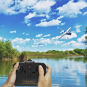 VOLANTEXRC Sport Cub S2 Remote Control Airplane with Gyro Stabilization System and Powerful Over Grade Motor System for Beginners, Blue
