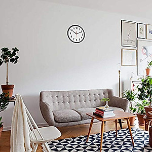 Foraineam 2-Pack Silent Non Ticking Wall Clock - 10 inch Quartz Battery Operated Clock - Easy to Read with Modern and Elegant Design