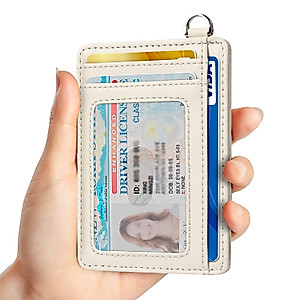 EcoVision Slim Minimalist Front Pocket Wallet, RFID Blocking Credit Card Holder Wallet with Detachable D-Shackle for Men Women