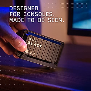 Western Digital 2TB D30 Game SSD - Portable External Solid State Drive, Compatible with Playstation, Xbox, & PC, Up to 900MB/s - WDBATL0020BBK-WESN