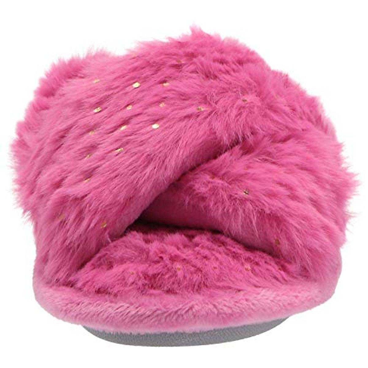 Dearfoams unisex child Slide Slipper, Pink Polish, 1 Big Kid US