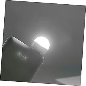 OFFSCH 10pcs Led Night Light Friday Night Lights Mini USB Night Lights Led Bulb Lights for Bedroom USB Night Lamp Toilet Night Light Wall White Portable Ambient Light Travel Pp Material