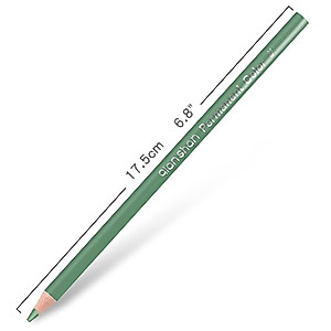 qianshan 12 Green Colored Pencils Oil Based Pre-sharpened Wooden Colored Pencil Set for Adults Coloring Books Drawing Sketching Art Supplies, No Duplicates