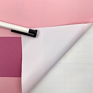 SimpleLife4U Pink Stripes Shelf Liner Peel & Stick Furniture Paper Cover School Classroom Storage Boxes 17.8 Inch by 9.8 Feet