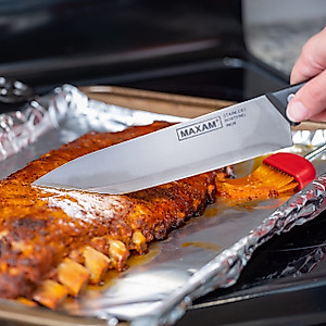 Maxam 8-piece Chef-On-The-Go Cutlery Set, Set Ideal for Many Kitchen Tasks, Includes Cutting Board