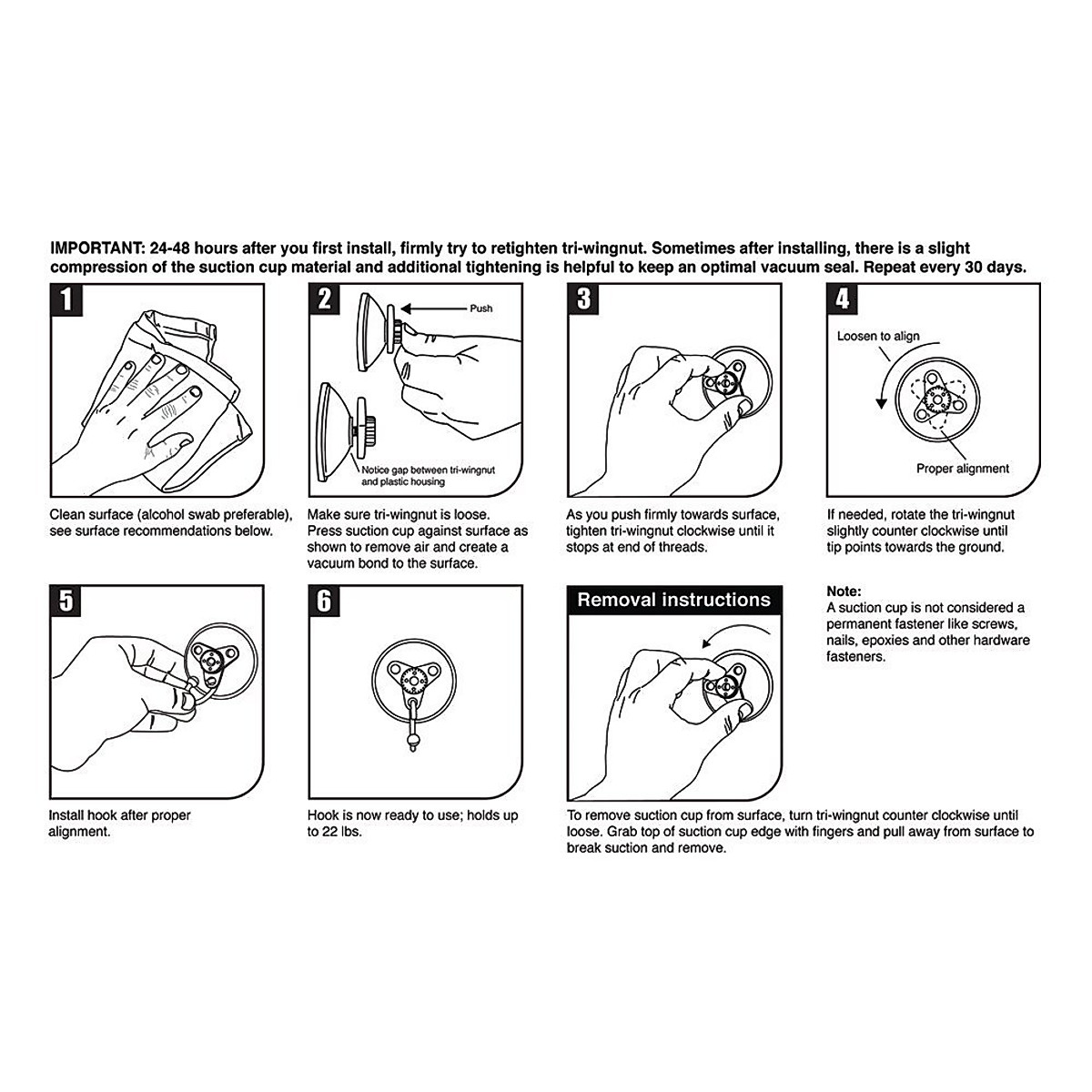 Qualtiy Yes QY White Color and Light Green Color Powerful Heavy Duty Vacuum Suction Hooks Hangers Set of 4