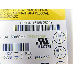 HP 5188-2622 250W 250 Watts ATX12V PSU Power Supply Bestec ATX-250-12Z REV D3R (Renewed)