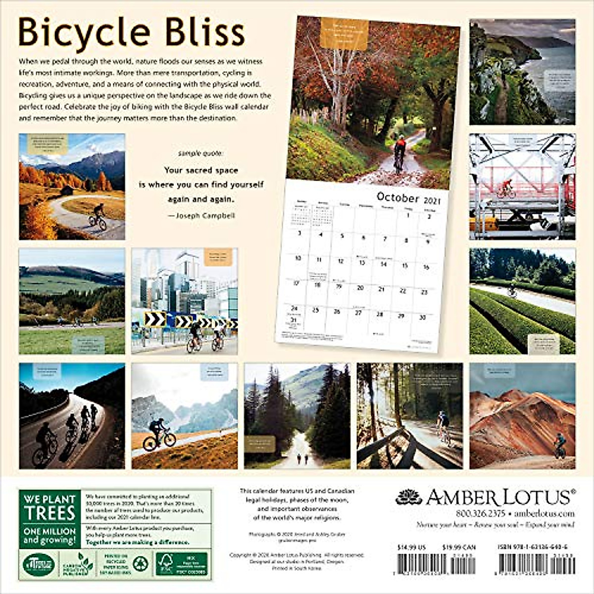 Bicycle Bliss 2021 Calendar