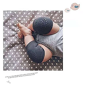 Baby Crawling Knee Pads Toddler Leg Warmer Safety Protective Cover Toddlers Learn to Socks Children Short Kneepads(5 Pairs)