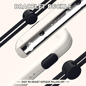 Joycon Wrist Straps for Switch, Replacement for Joy Con Strap 4 Pack, Adjustable Switch Joycon Wrist Strap(Black and White)