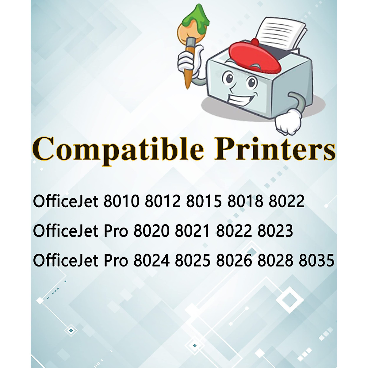 MM MUCH & MORE Compatible 910XL Black Ink Cartridge Replacement for HP 910 XL 3YL61AN to use with OfficeJet 8025e 8035e 8025 8035 8028 8022 8020 Printers (1-Pack)