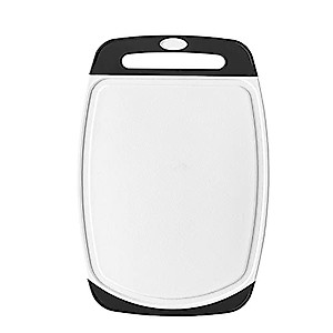 Spring Chef Professional Cutting Boards for Kitchen With Soft Grip Handles – Deep Juice Grooves – Non-porous and Non-slip Chopping Board – Dishwasher Safe – BPA Free Plastic – Set of 3 – Color Choices