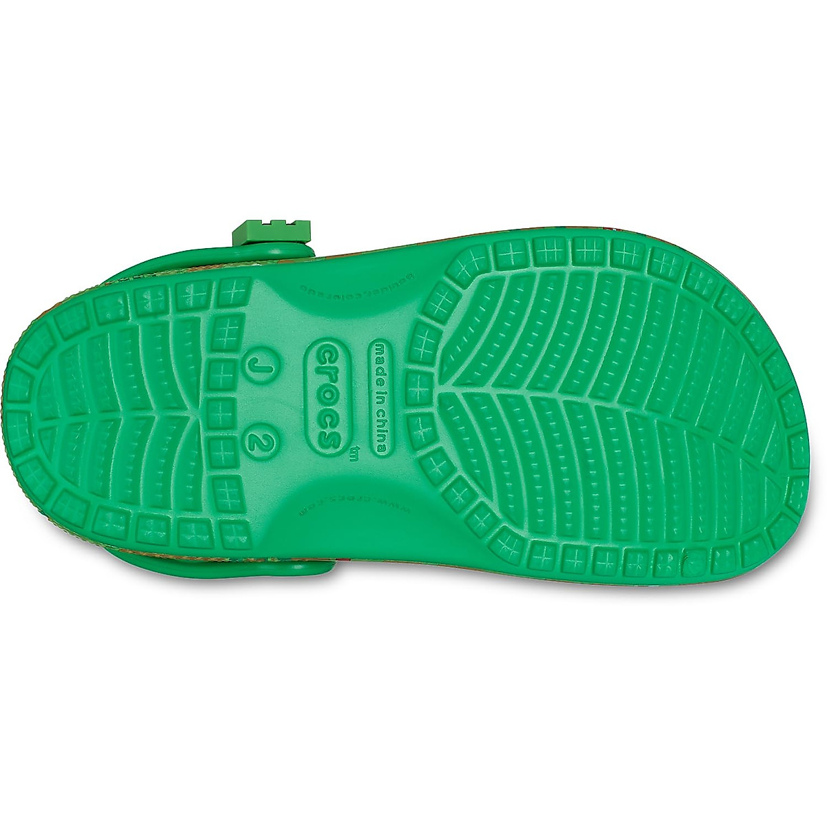 Crocs Classic Minecraft Clogs, Multi Green, 3 US Unisex Little Kid