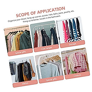 NOLITOY 40pcs No Towel Clothes Type Bags Sundries Free Headband Cups S-Shaped Hanging Jewelry S Organizer Hanger Shirt Anti-Drop Office for Plastic Hooks Metal Kitchen Punching Heavy Duty