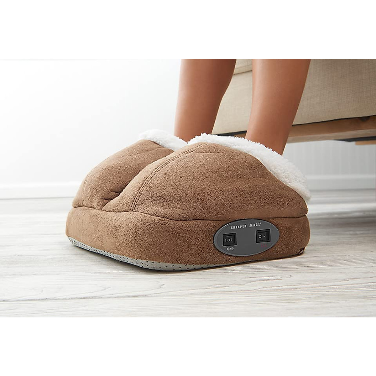 Sharper Image Warming Foot Massager - Tan