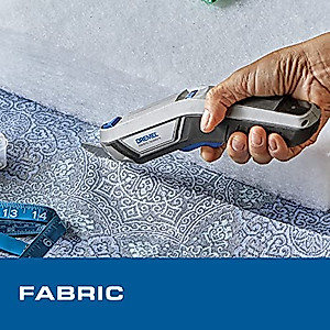 Dremel 4V Cordless Electric Scissors with USB Rechargeable Battery and Two Blade Attachments - Ideal for Cutting Cardboard, Fabric, and Paper, HSSC-01