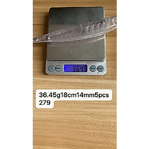 5pcs Unpainted Fishing Lures 18cm 36.45g Minnowbait FishingTopwater Freshwater Artifical Bait Blanks Fishing Plugs Spoons 279# Free Eye