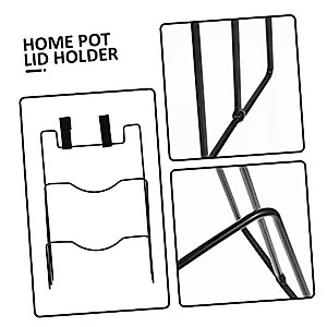 YARNOW Kitchen Cabinet Door Lid Holder Cutting Board Holder Stand Pan Lid Holder Metal Brackets Pans Organizer Rack Wall Mounted Lid Rack Pot Lids Holder Pot Lid Holder for Kitchen Iron