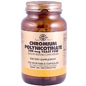 Chromium Polynicotinate 200mcg 100 Vcaps