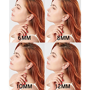 316L Surgical Stainless Steel Silver Hoop Earrings 6mm 8mm 10mm 12mm Huggie Hypoallergenic Cartilage Hoop Earrings Helix Lobes Hinged Sleeper Earrings For Women Men