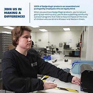 Badge Magic Cut to Fit Freestyle Double-Sided Patch Adhesive Kit (1-Pack) - No Iron Necessary - Safe Applicator of Decals on Fabric, Clothing, Hats, and Jeans