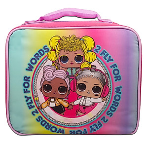 LOL Surprise Backpack and Lunch Box Set - 4 Pc Bundle with 16” LOL Surprise Backpack, Lunch Box, Stickers, and More | LOL Surprise School Supplies