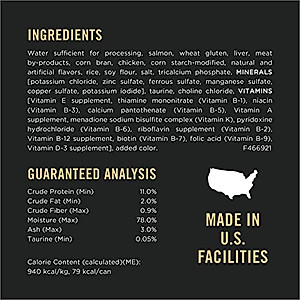 Purina Pro Plan Indoor Cat Food, Indoor Care Salmon and Rice in Sauce Entree - (24) 3 oz. Pull-Top Cans