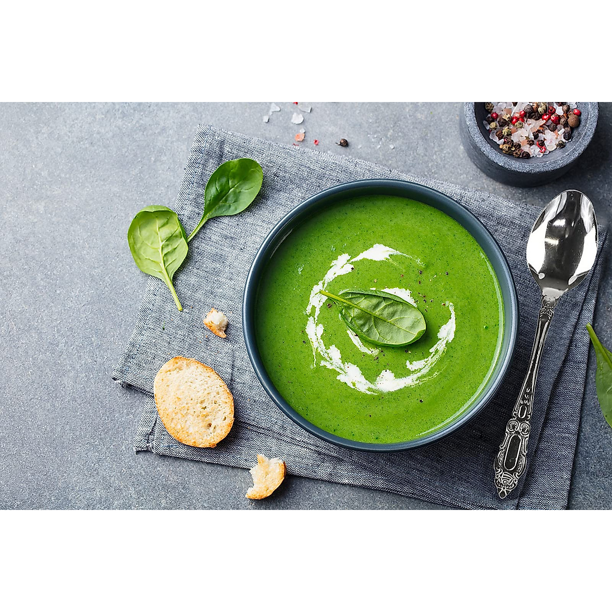 DecorRack 12 pieces Dinner Spoons, Food Grade Stainless Steel Spoons, 7.5 inches, Flatware for Home, Restaurant, Dishwasher Safe. (12 Pack)