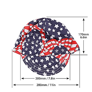 hynade Welding Cap Cotton Sweat Absorption,Welders Flame Resistant Protective Welding Hat Cap (Blue)