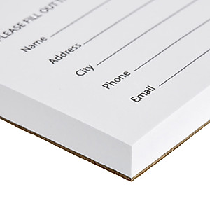 Juvale 2000 Raffle Ticket Sheets, Blank Entry Forms for Contests, School Events (White, 20 Pads)