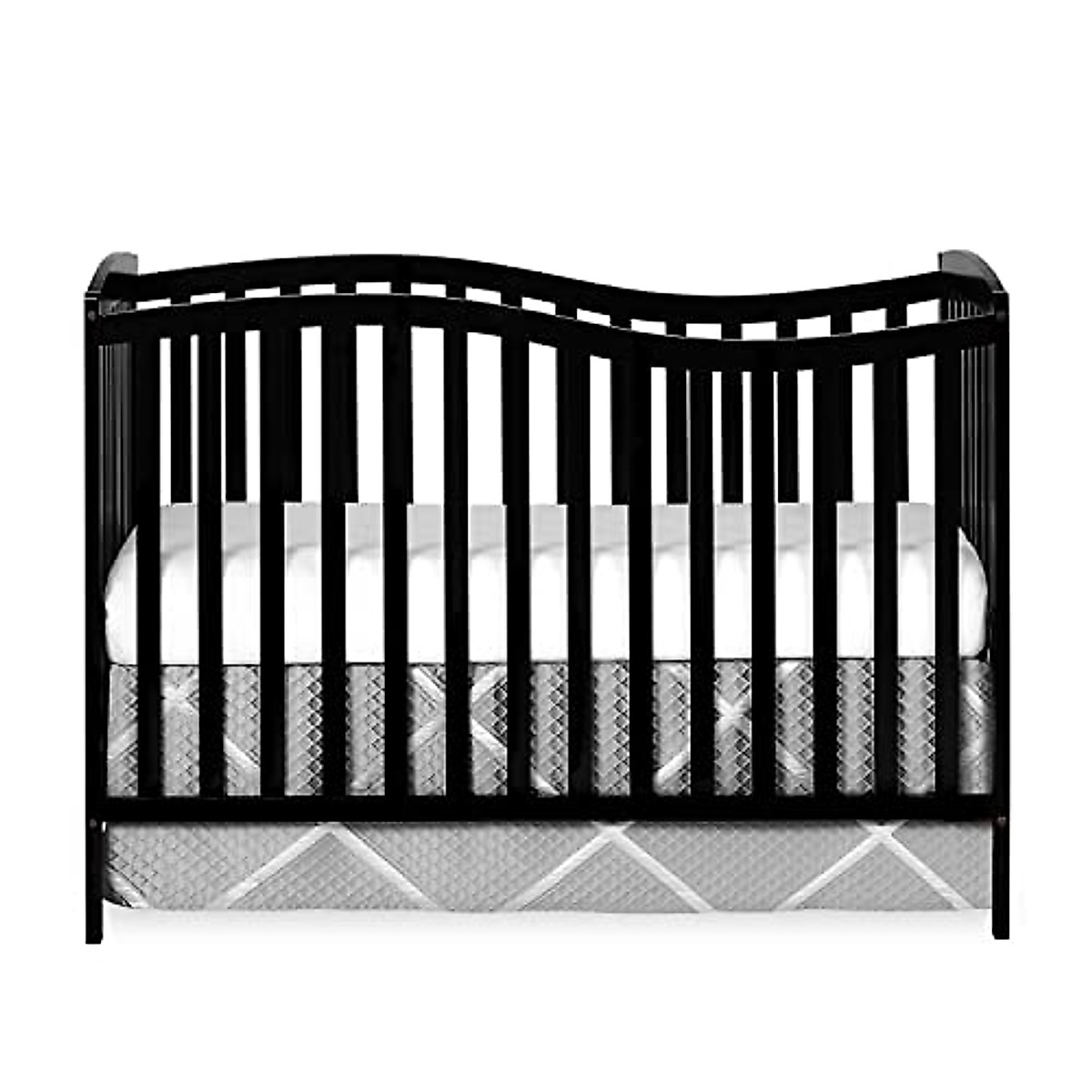 Dream On Me Chelsea 5-In-1 Convertible Crib In Black, JPMA Certified